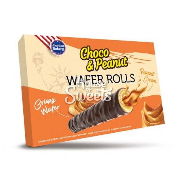 American Wafer Rolls Peanut 120g