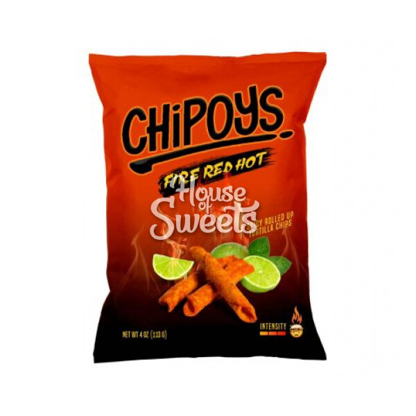 Chipoys Fire Red Hot Chips (113g) | House of Sweets, 2,49