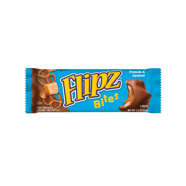 Flipz Pretzel Cluster Milk Chocolate & Caramel 43g