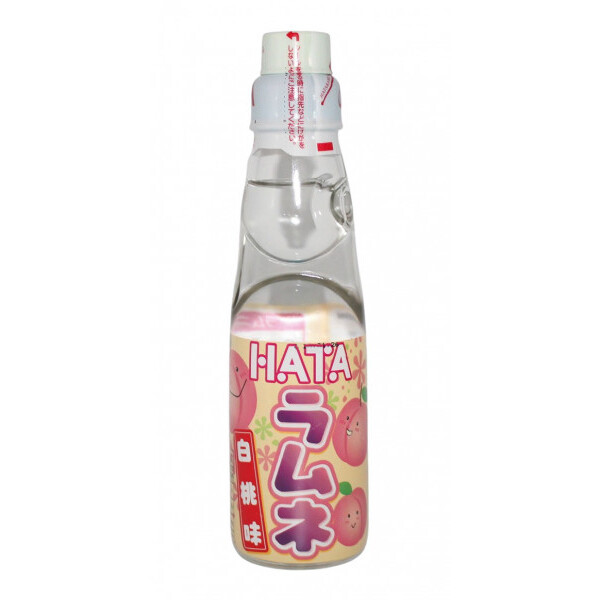 Ramune White Peach Flavor Pop Soda (200ml) | House of Sweets