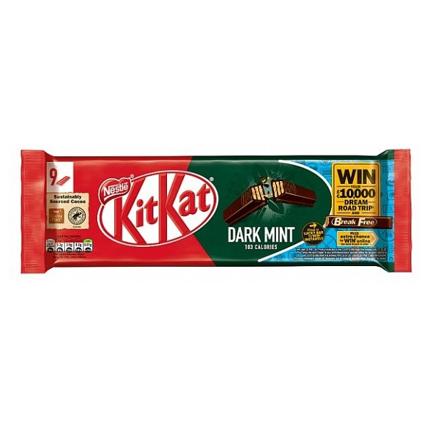 Nestle KitKat Dark Mint 9 Pack 186g, 2,99